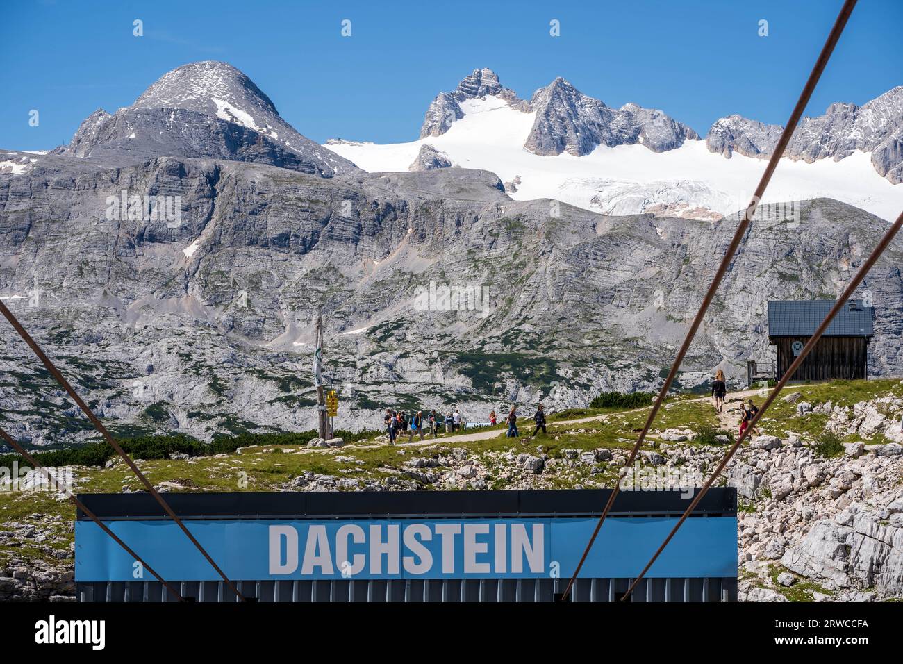 Dachstein Glacier and mountain peak, Dachstein Massiv Stock Photo - Alamy