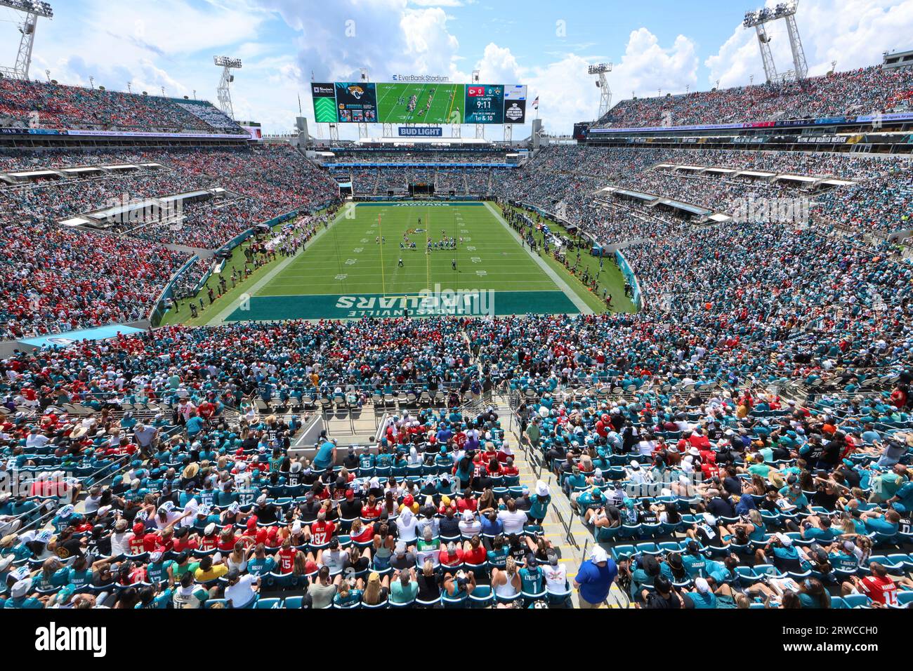 A general view of the Jacksonville Jaguars' home stadium during an NFL ...