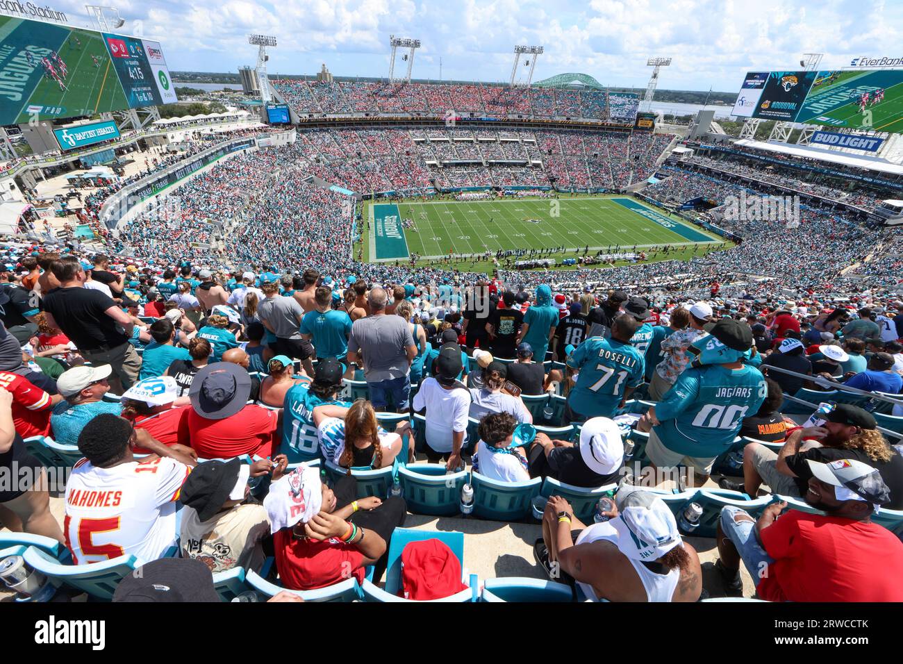 A general view of the Jacksonville Jaguars' home stadium during an NFL ...