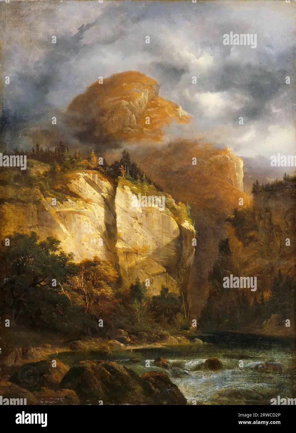 Alexandre calame landscape painting hi-res stock photography and images ...