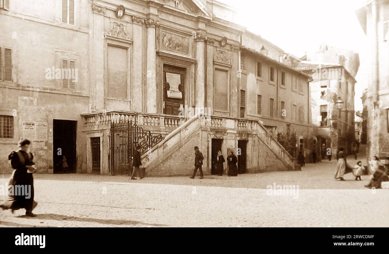 Mammertine Prison, Rome, Victorian period Stock Photo - Alamy