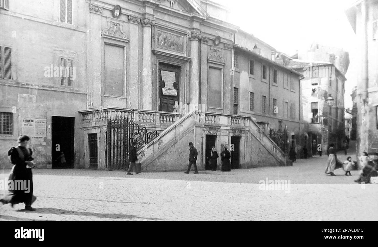 Mammertine Prison, Rome, Victorian period Stock Photo - Alamy