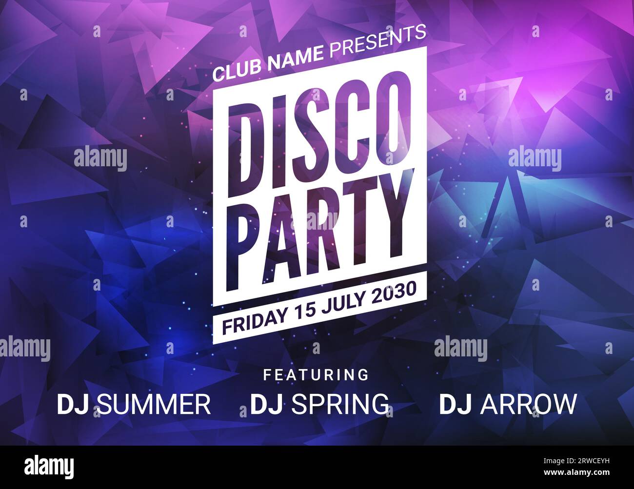 Dance music night poster background. Night club music concert DJ flyer ...