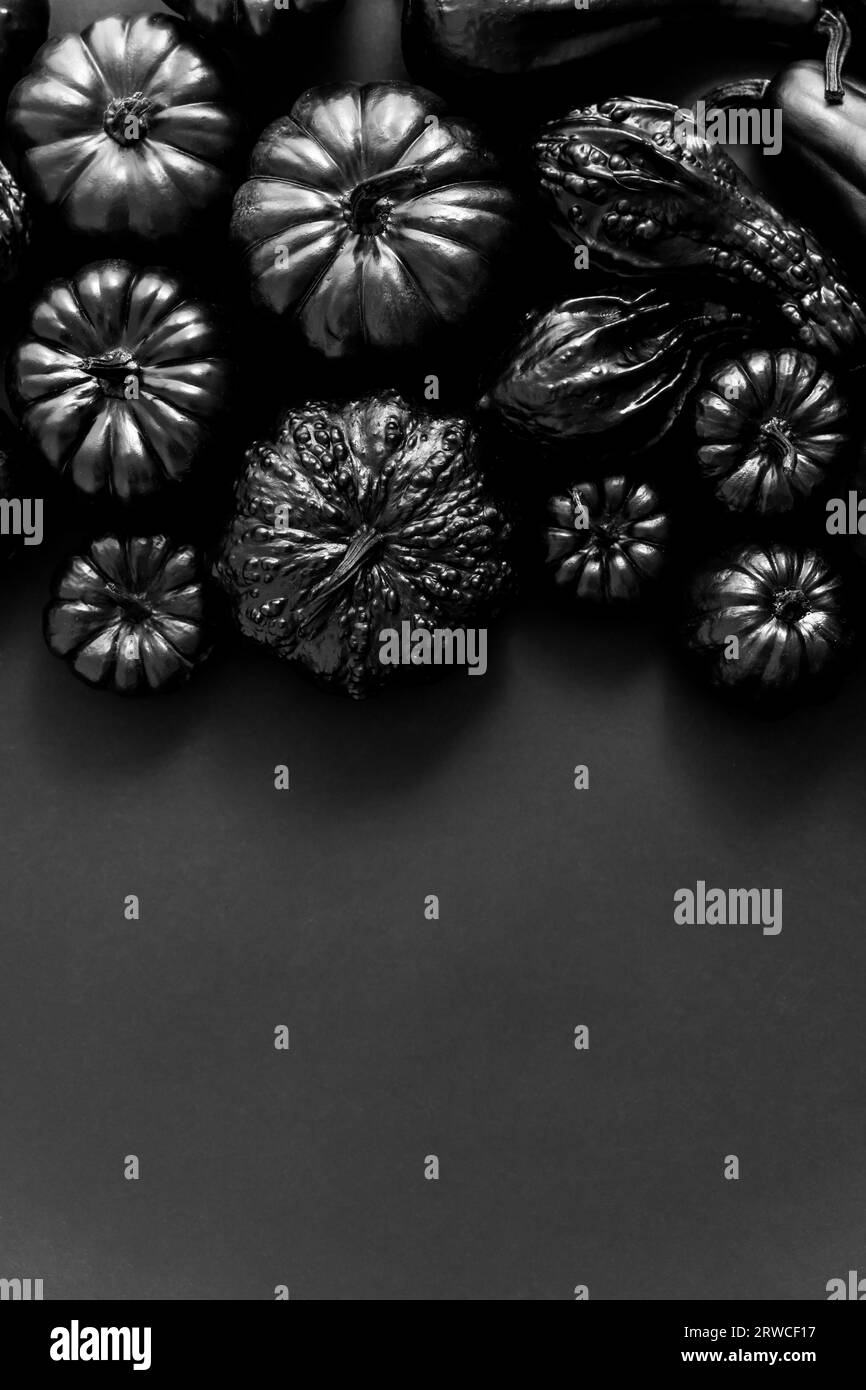 Top view assorted black Black and White Stock Photos & Images - Alamy