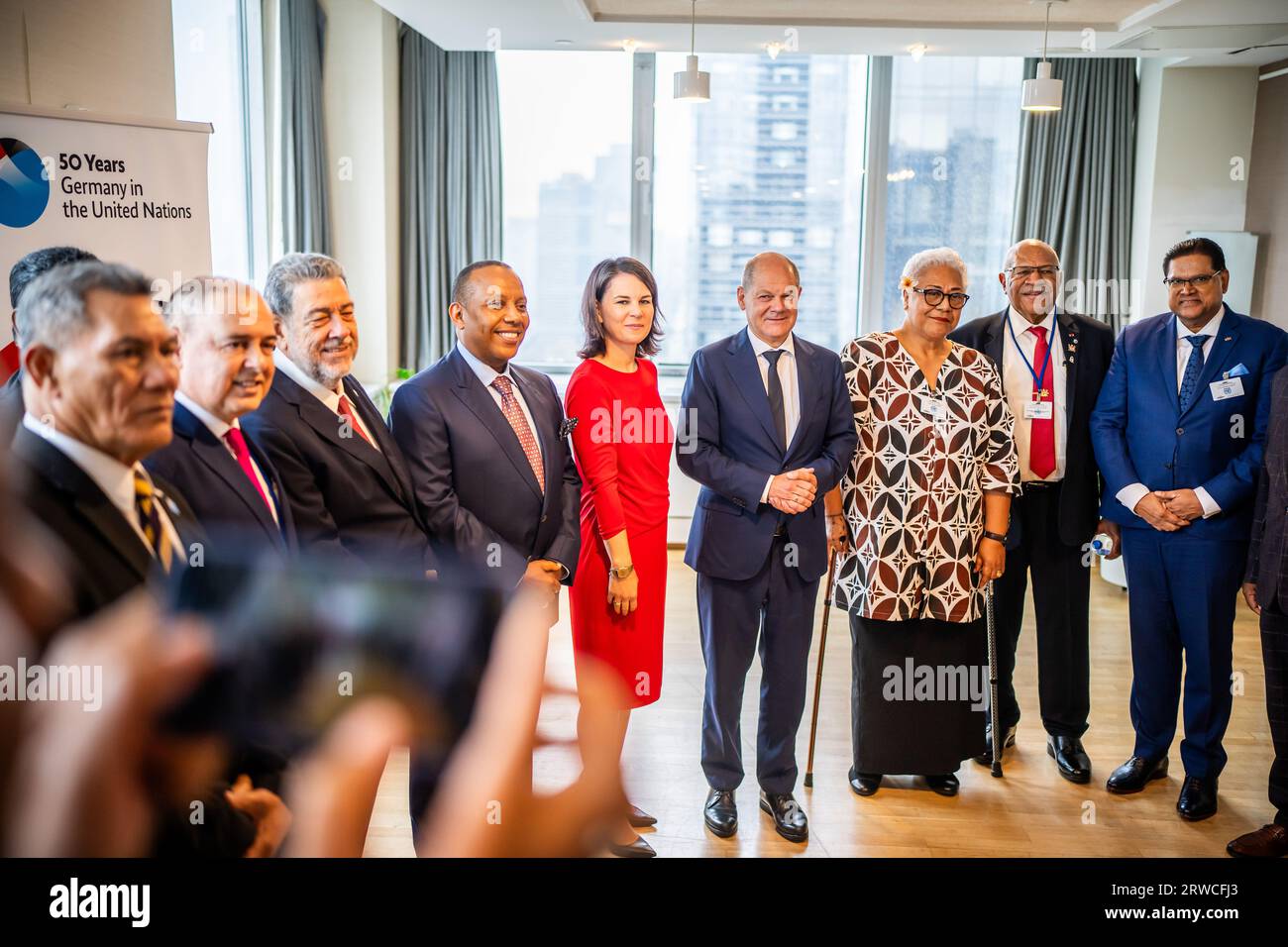 New York, USA. 18th Sep, 2023. German Chancellor Olaf Scholz (SPD ...