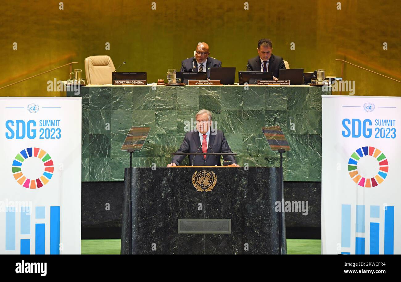 New York, USA. 18th Sep, 2023. United Nations. 18th Sep, 2023. UN ...