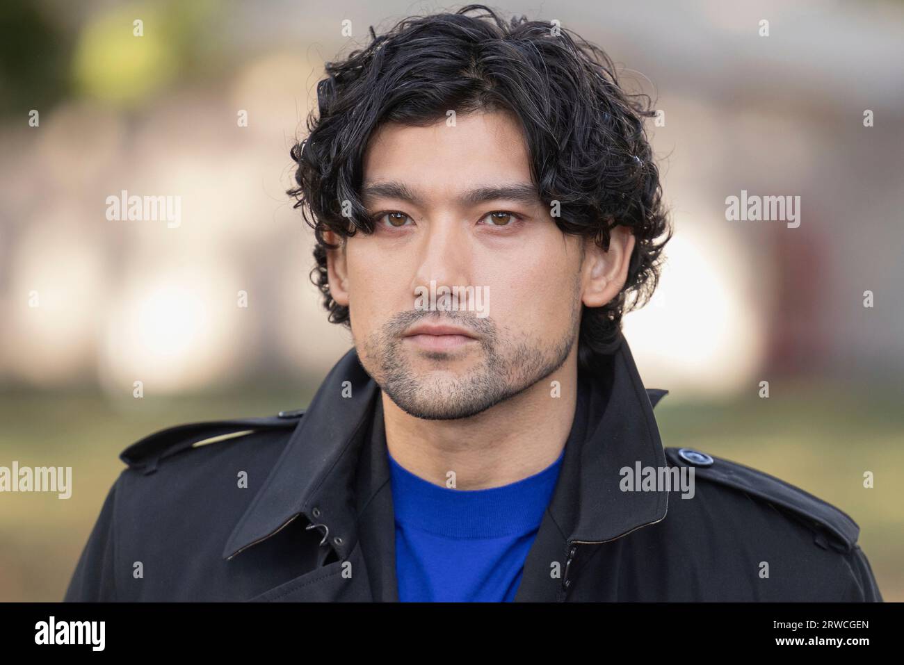 Will Sharpe poses for photographers upon arrival at the Burberry Spring ...