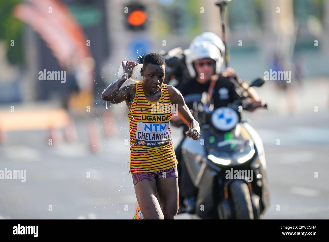 Mercyline CHELANGAT participating in the marathon at the World ...