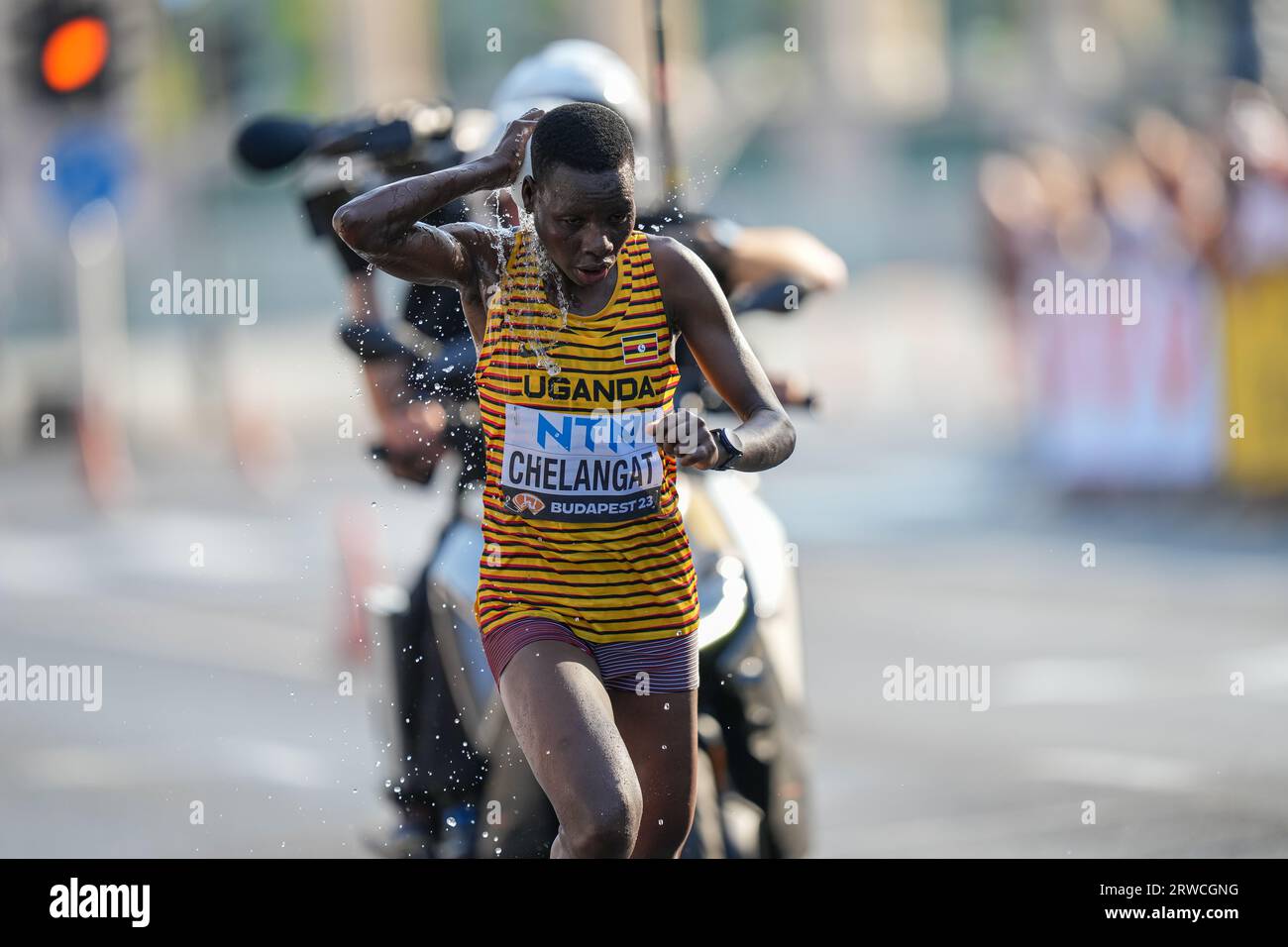 Mercyline CHELANGAT participating in the marathon at the World ...