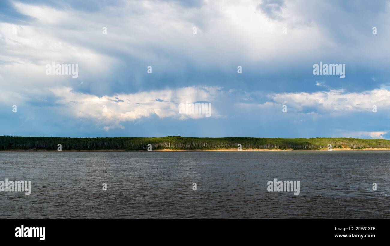 The Beautiful Mackenzie River Near Fort Simpson, Northwest Territories ...