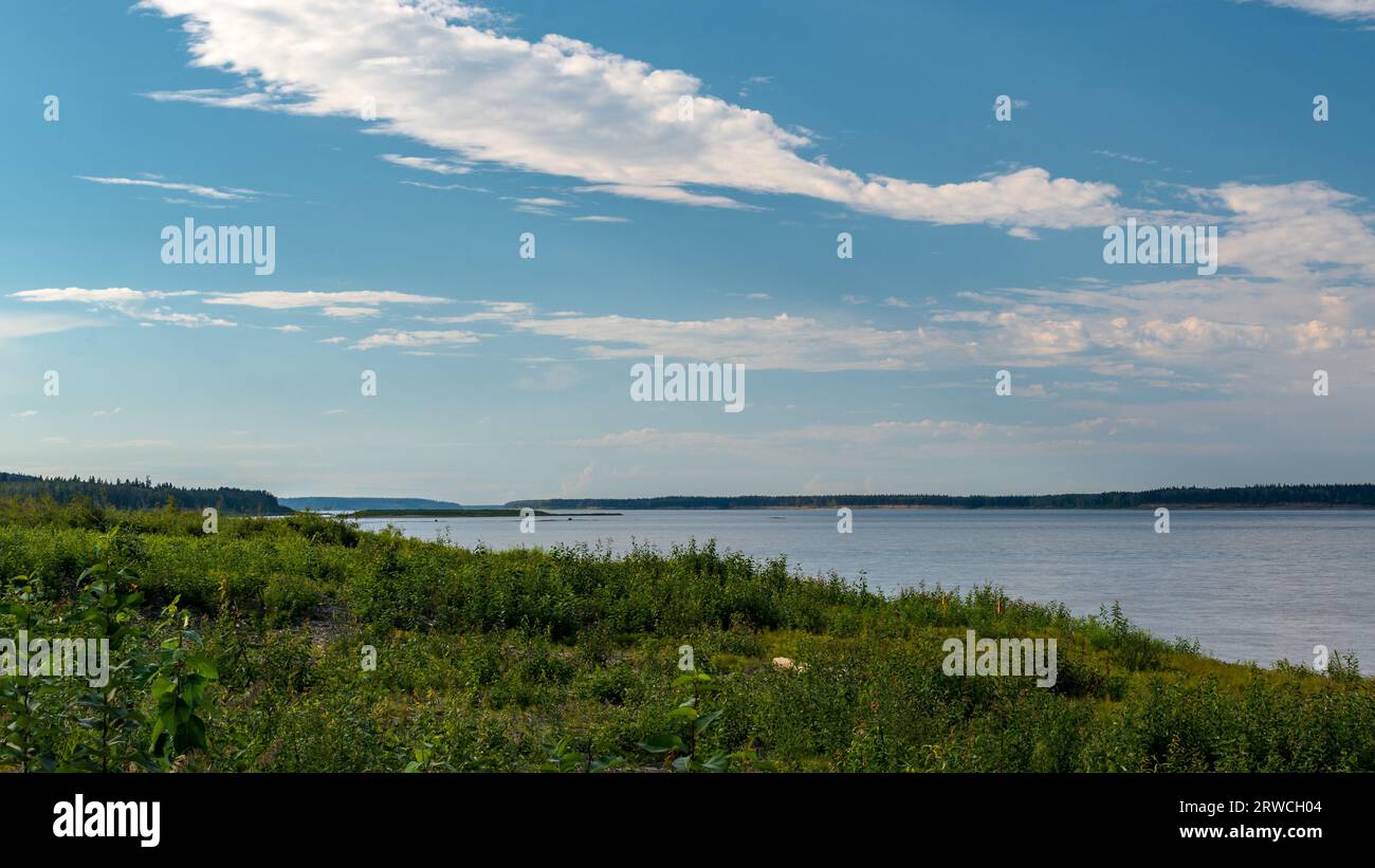 The Beautiful Mackenzie River Near Fort Simpson, Northwest Territories ...