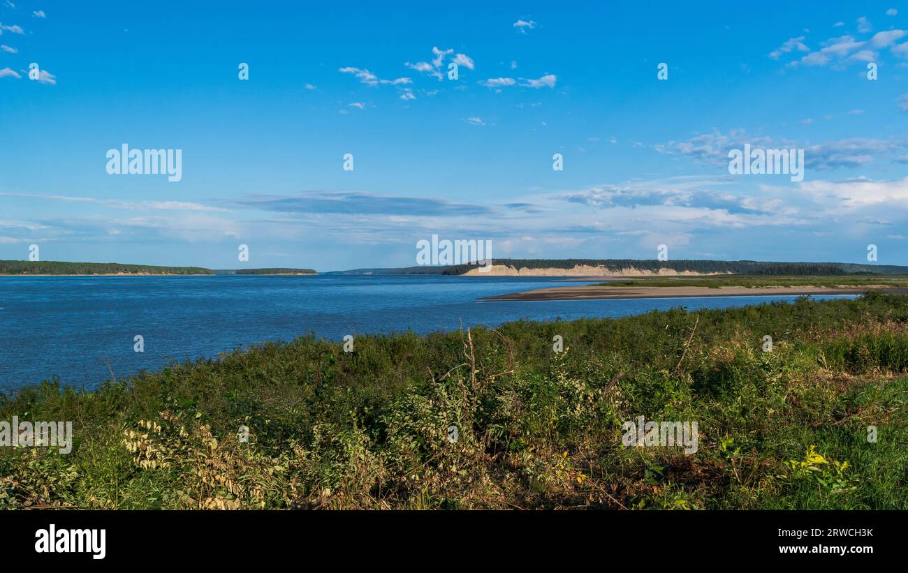 The Beautiful Mackenzie River Near Fort Simpson, Northwest Territories ...