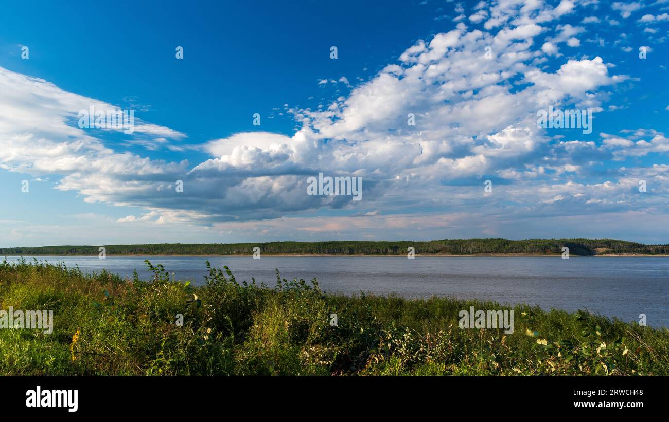 The Beautiful Mackenzie River Near Fort Simpson, Northwest Territories ...