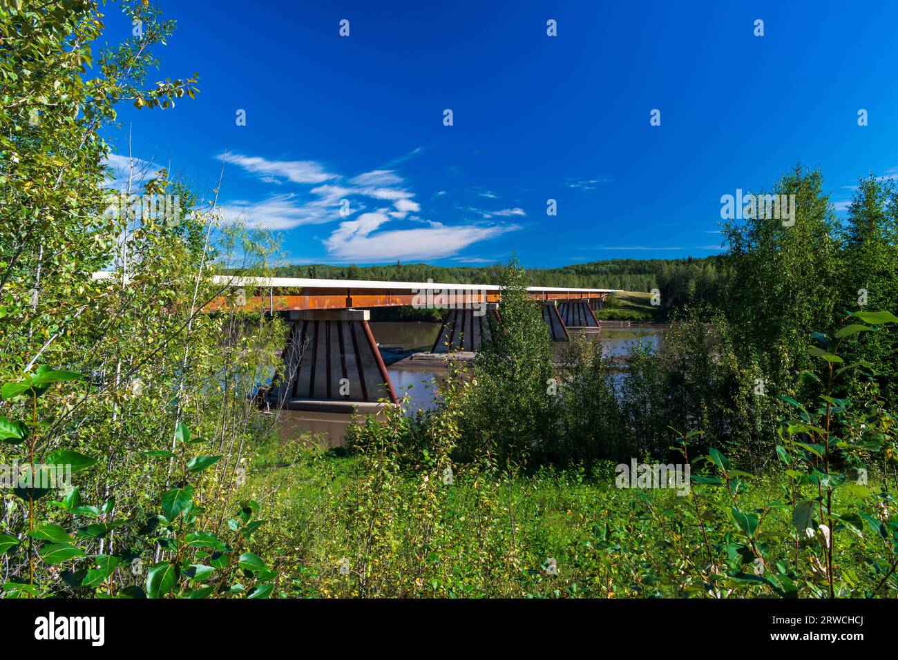 Fort nelson river bridge hi-res stock photography and images - Alamy