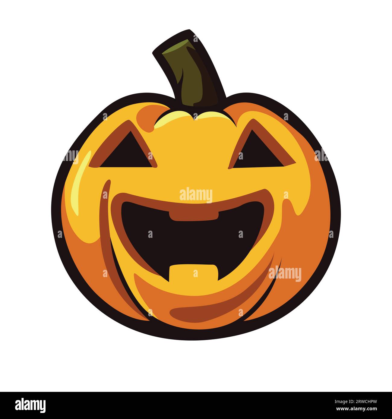 Spooky Halloween pumpkin icon for eerie designs and eerie vibes Stock ...