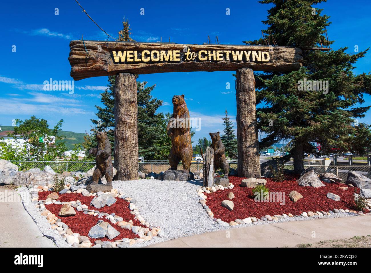 Chetwynd, BC Canada - 19 AUG 2022: Amazing wood carvings displayed ...