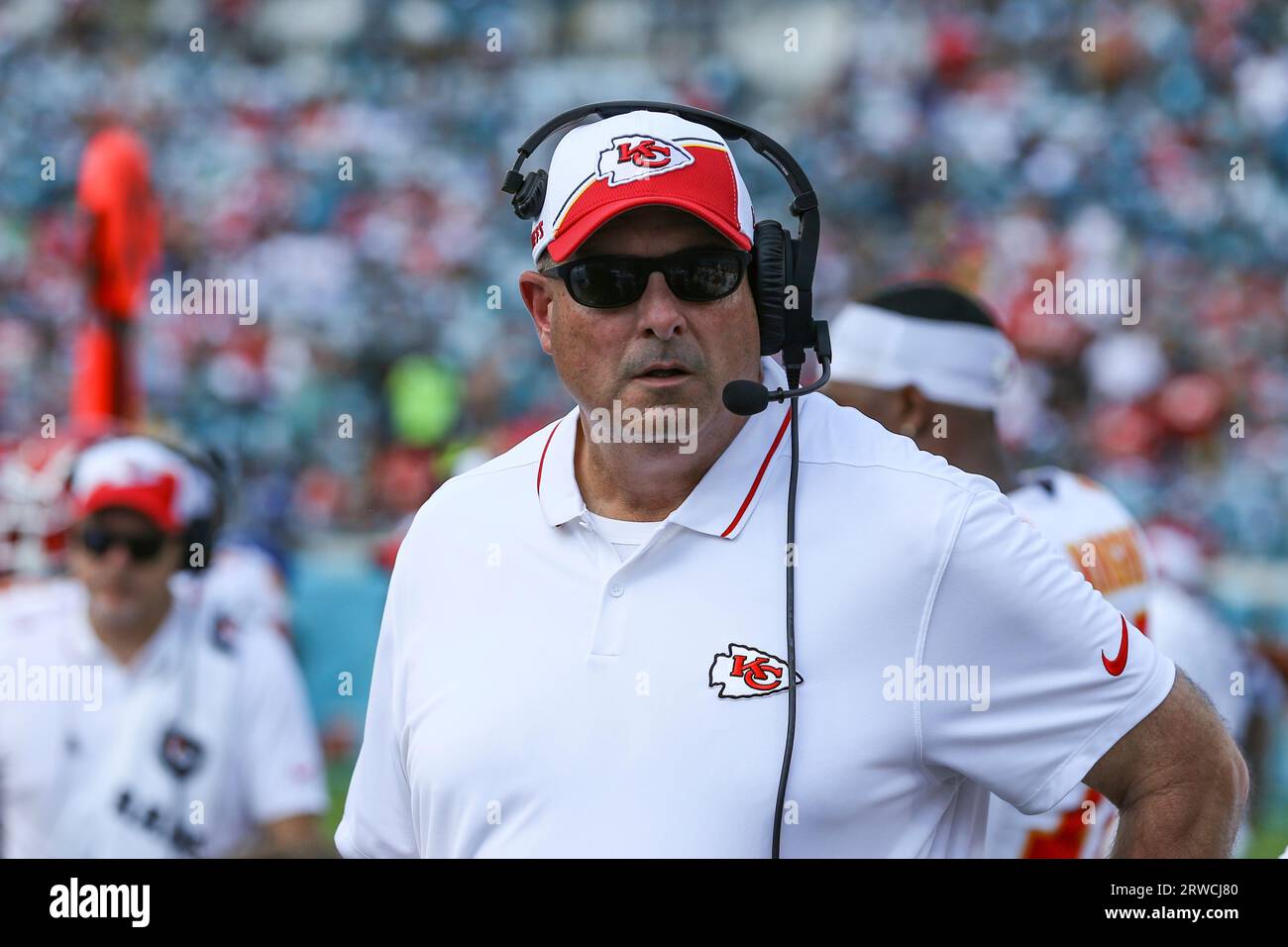 Kansas City Chiefs offensive line coach Andy Heck walks the sideline ...
