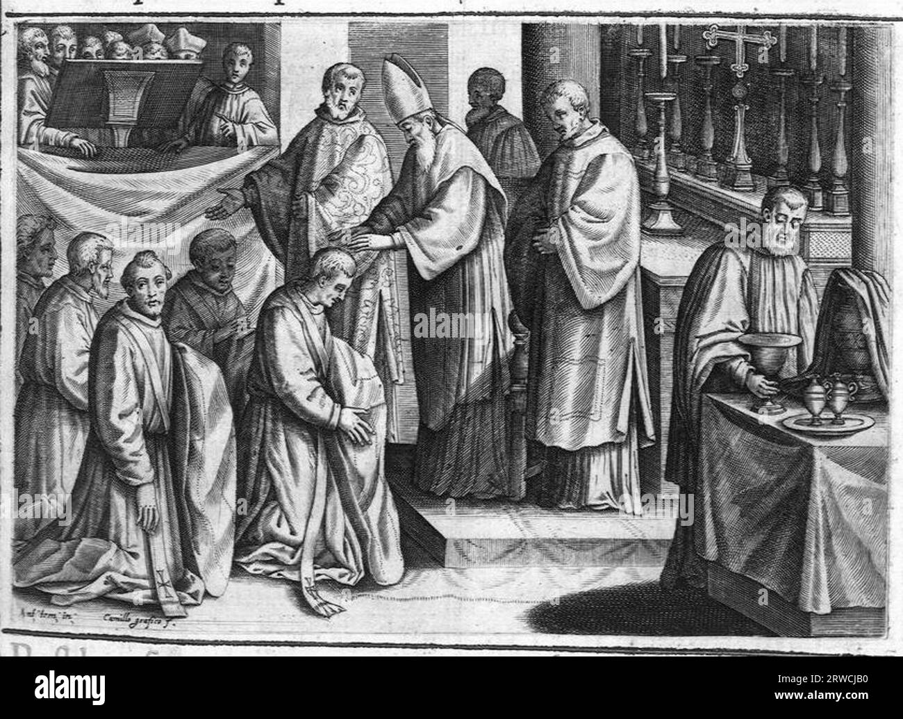 Pontificale Romanum Clementis, 1595 Stock Photo - Alamy