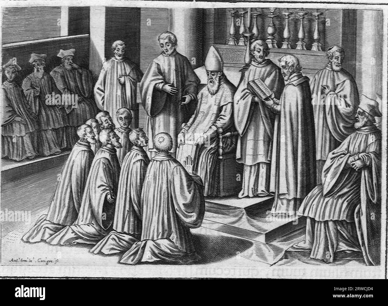 Pontificale Romanum Clementis, 1595 Stock Photo - Alamy