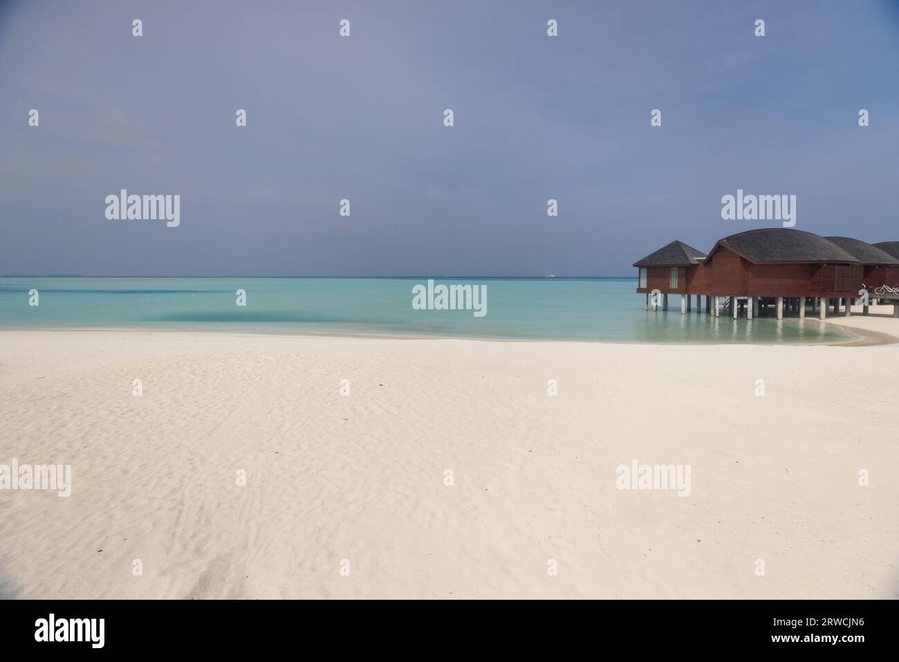 Amazing beach in the Maldives. Day time Stock Photo - Alamy