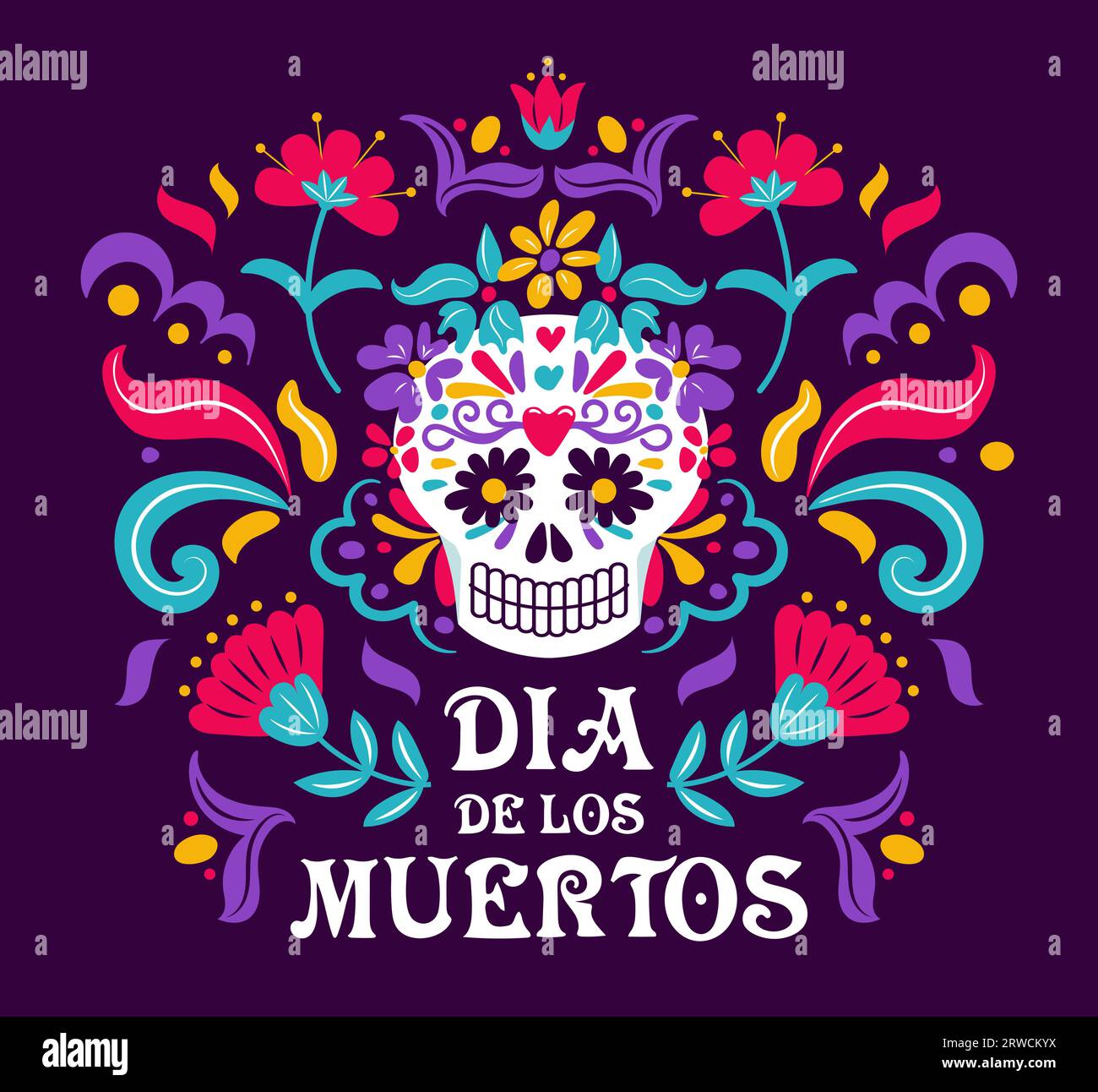 Day of the Dead. Dia de Muertos. Catrina, the garbancera skull, the ...