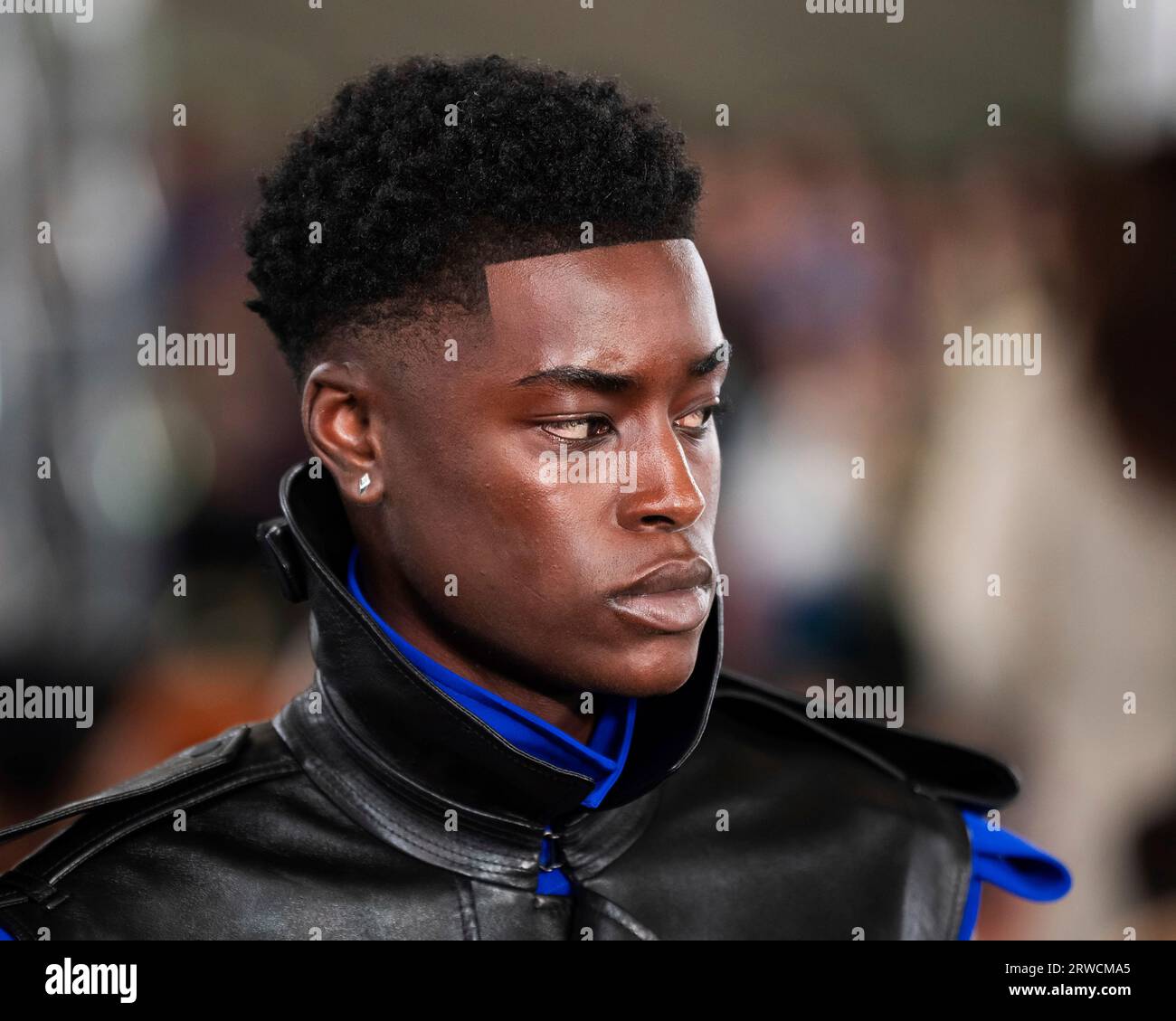 A model wears a creation for the Burberry Spring Summer 2024 fashion ...