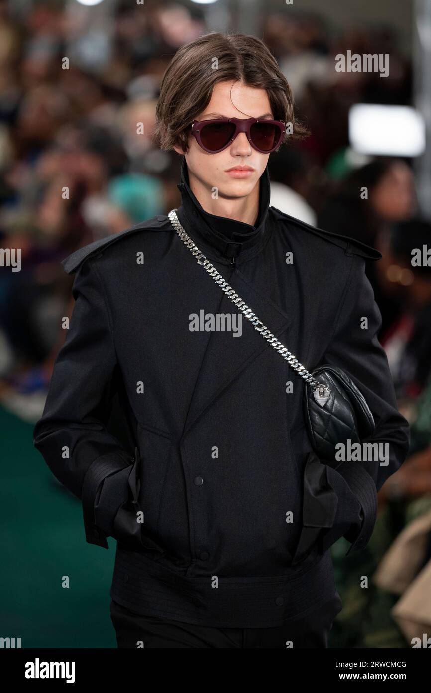 A model wears a creation for the Burberry Spring Summer 2024 fashion ...