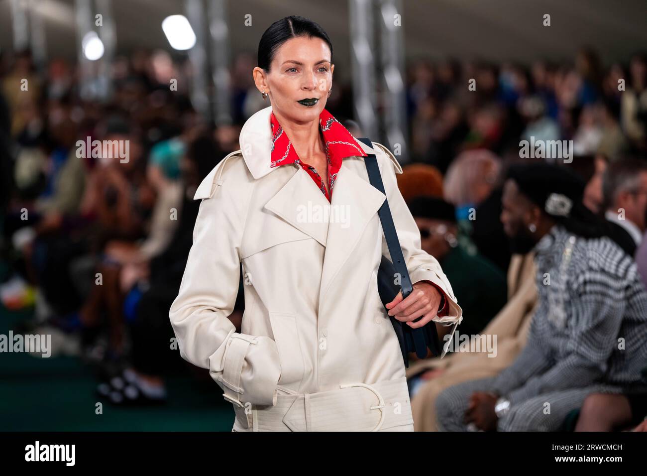 Liberty Ross wears a creation for the Burberry Spring Summer 2024 ...