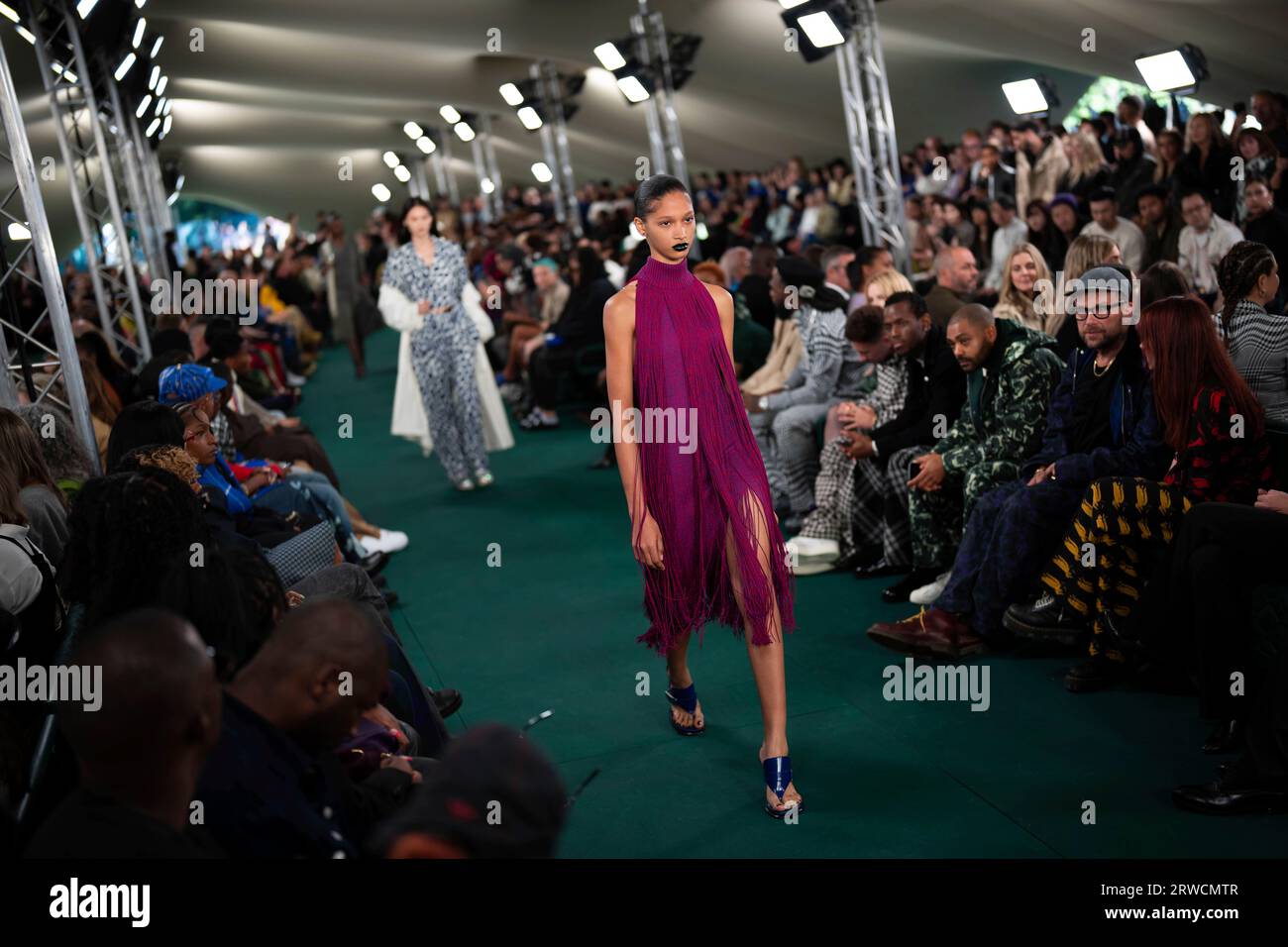 Models wear creations for the Burberry Spring Summer 2024 fashion ...