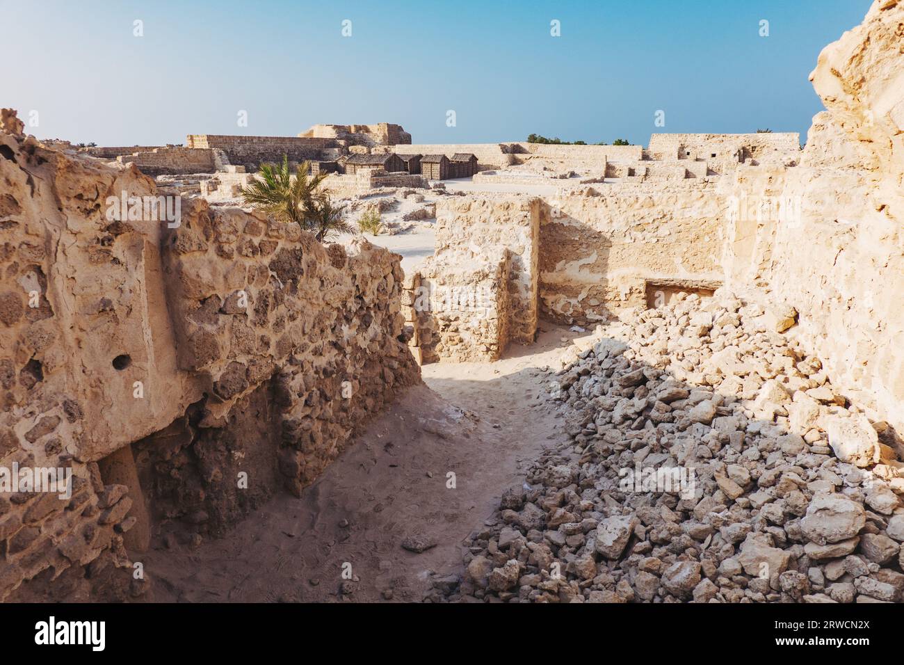 Qal'at al-Bahrain, a fort dating back to 2300 BCE and abandoned by the ...
