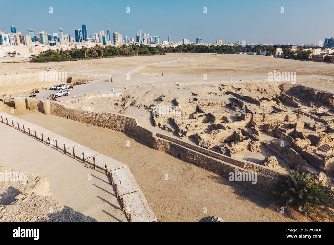 The ruins of Bahrain Fort, dating back 5,000 years to the Dilmun ...