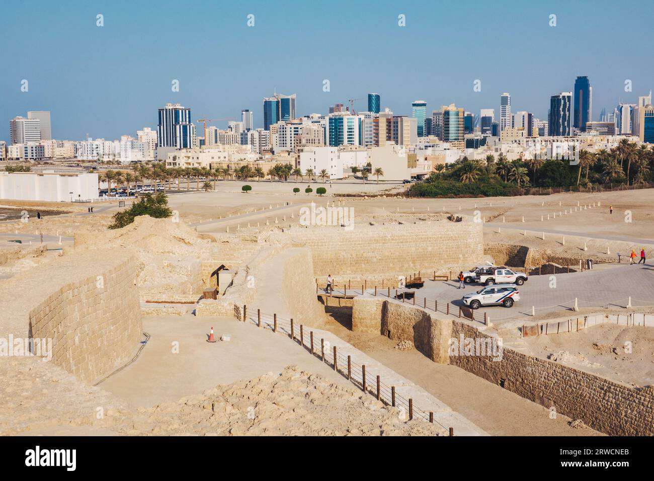 The ruins of Bahrain Fort, dating back 5,000 years to the Dilmun ...