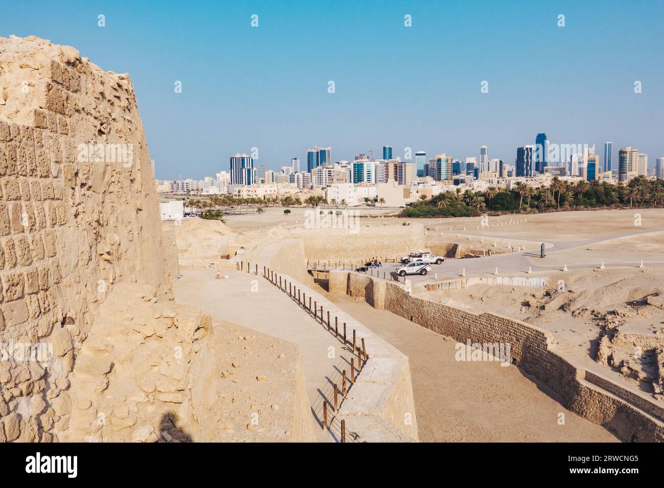 The ruins of Bahrain Fort, dating back 5,000 years to the Dilmun ...