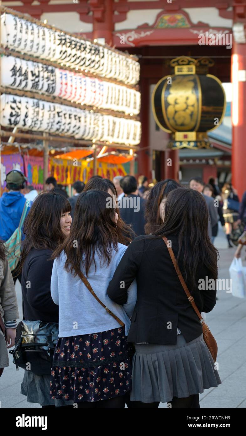 The scenic precinct of the Sensoji Temple in Asakusa during the cherry ...