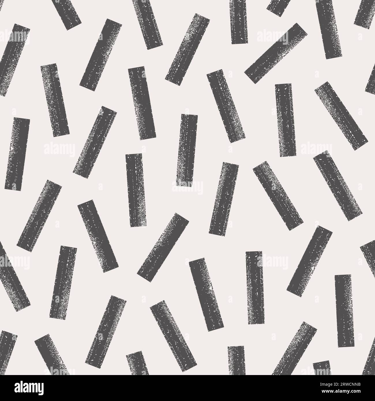 Irregular paint brush, marker lines seamless pattern. Bold ink strokes ...
