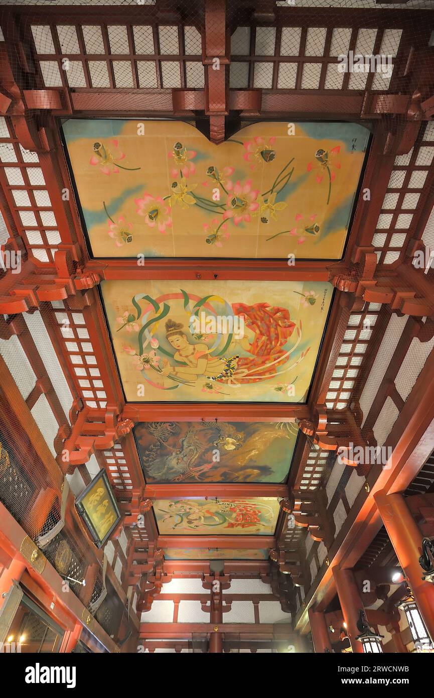 The scenic precinct of the Sensoji Temple in Asakusa during the cherry ...