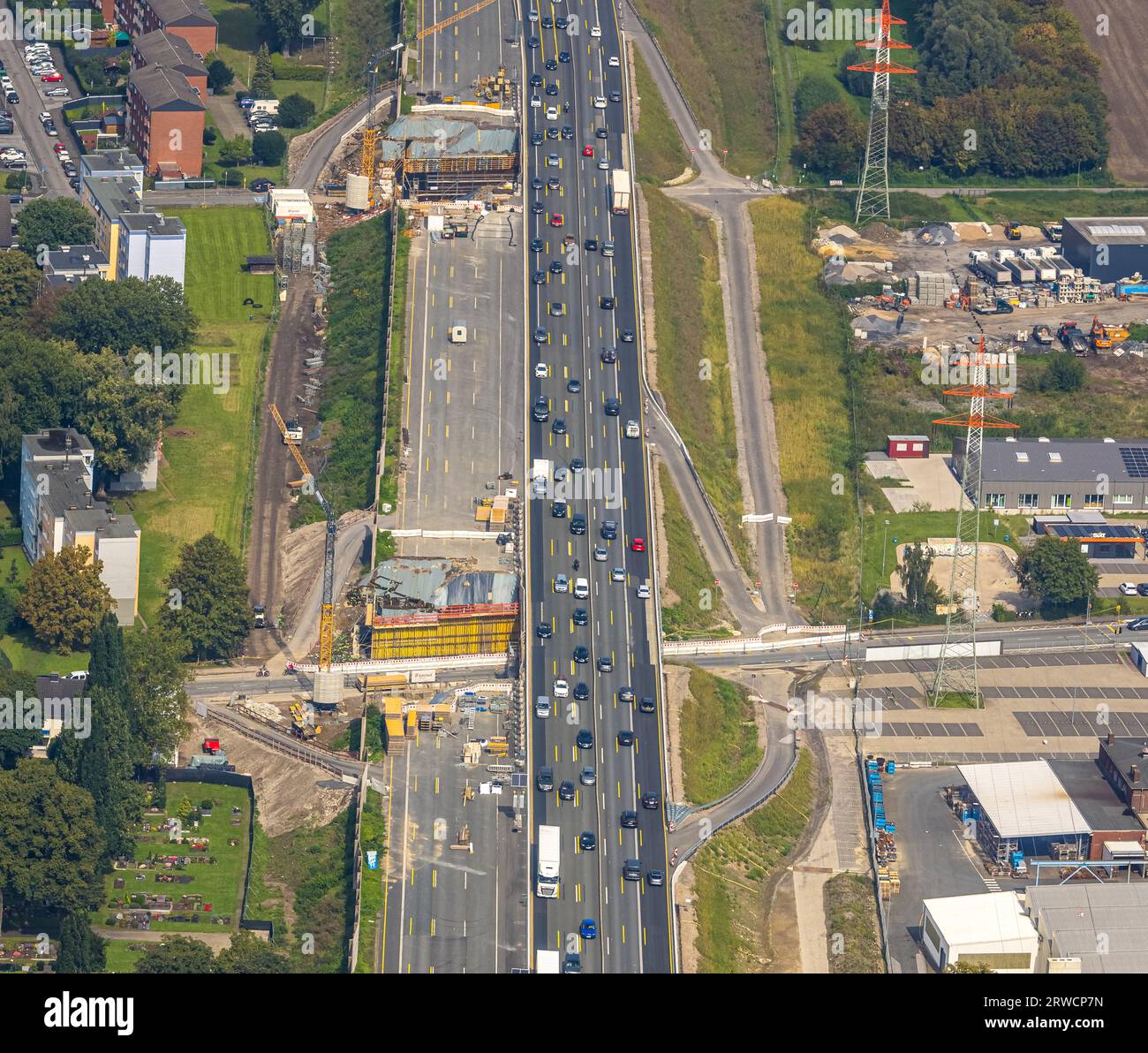 Construction work on the a1 freeway hi-res stock photography and images ...