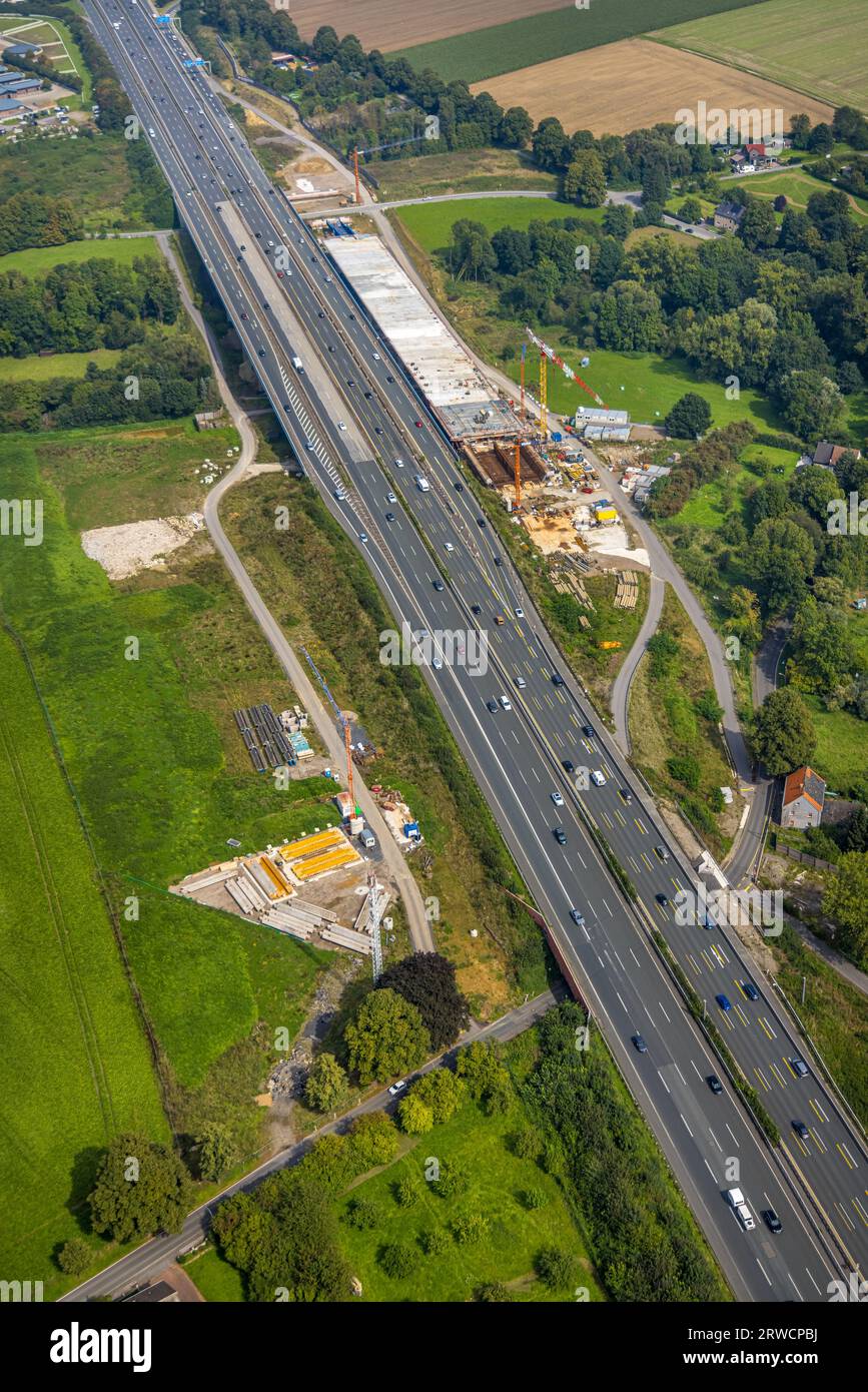 Construction site with replacement liedbachtal bridge of the a1 freeway ...