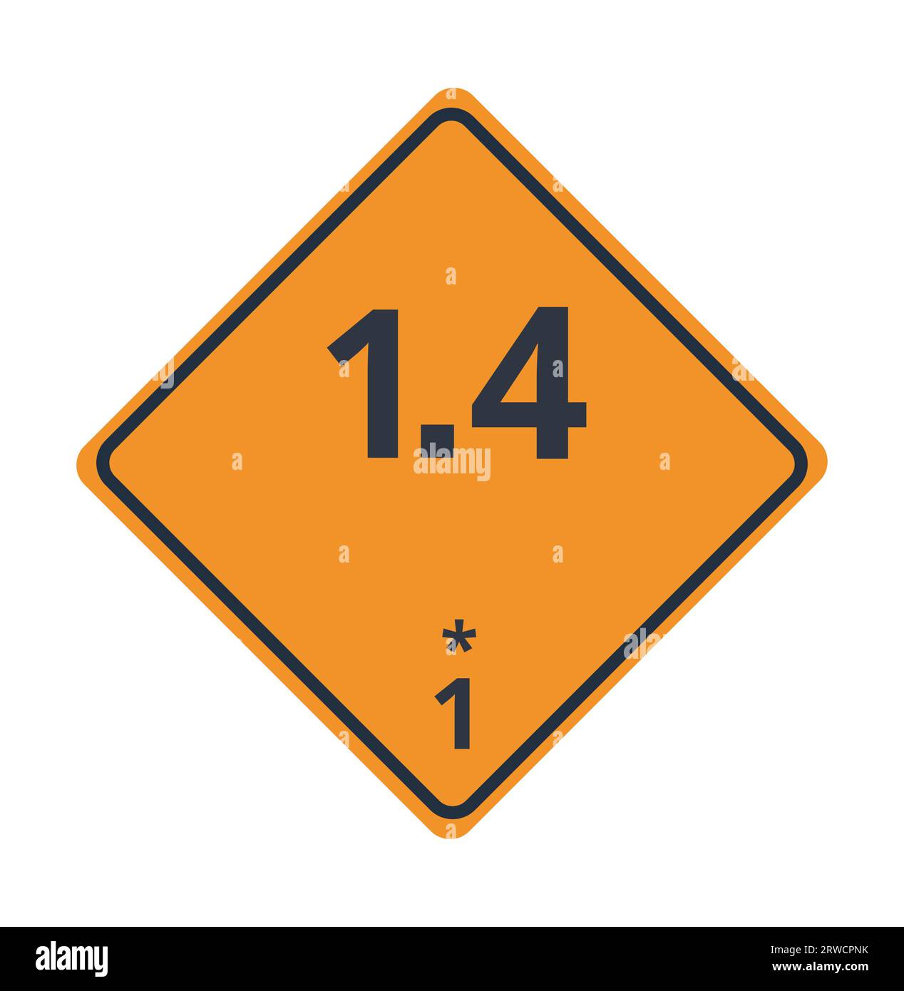 Class 1 Explosives Symbol, Division 1.4 Stock Vector Image & Art - Alamy