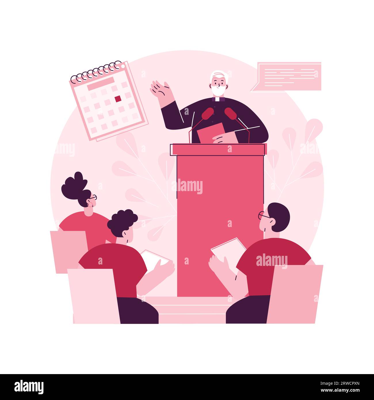 Christian event abstract concept vector illustration. Christian holy ...