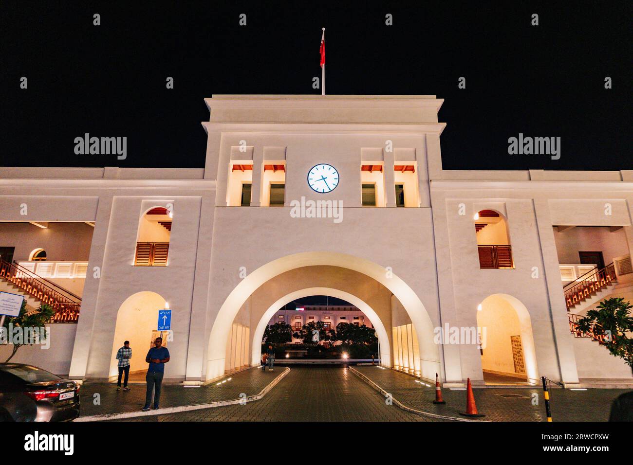 an entrance to Bab Al Bahrain (Gateway of Bahrain) near the Manama Souq ...