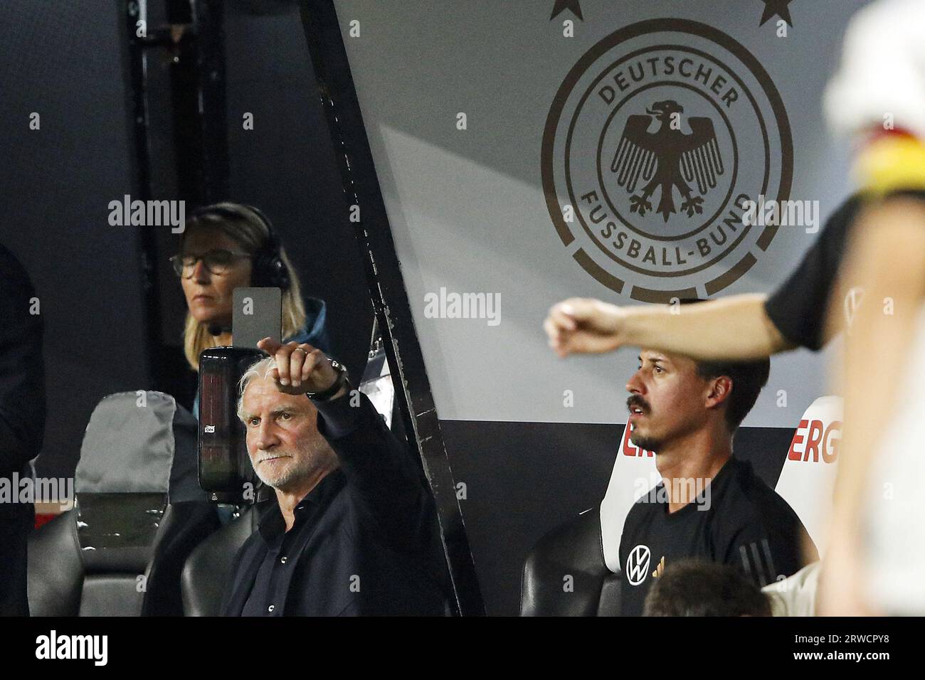 DORTMUND - Germany coach Rudi Voller during the friendly Interland ...