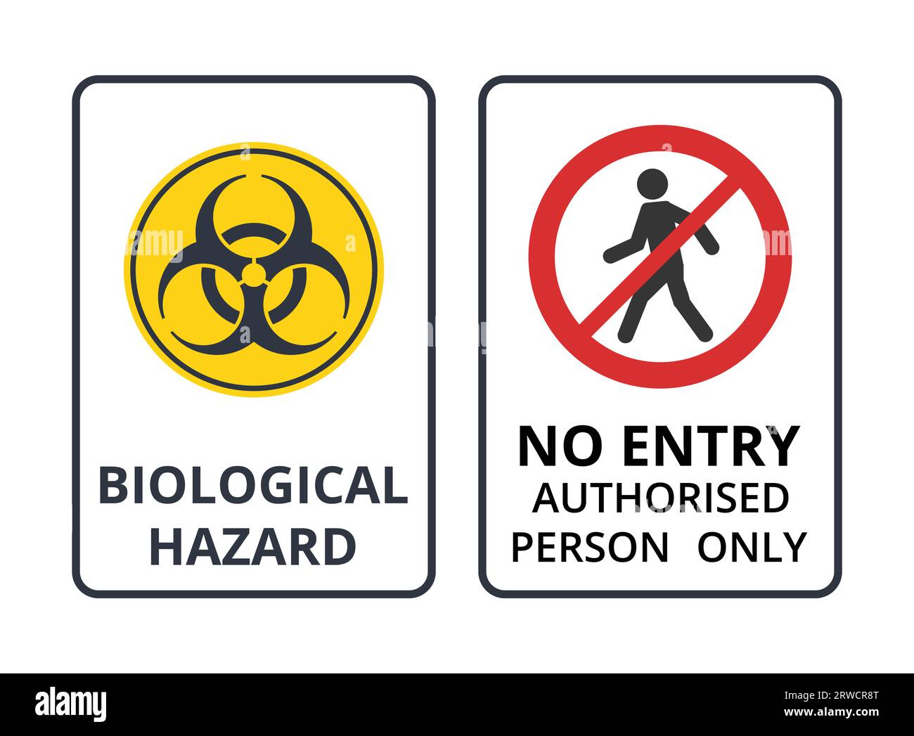 No entry Biological Hazard symbol Stock Vector Image & Art - Alamy