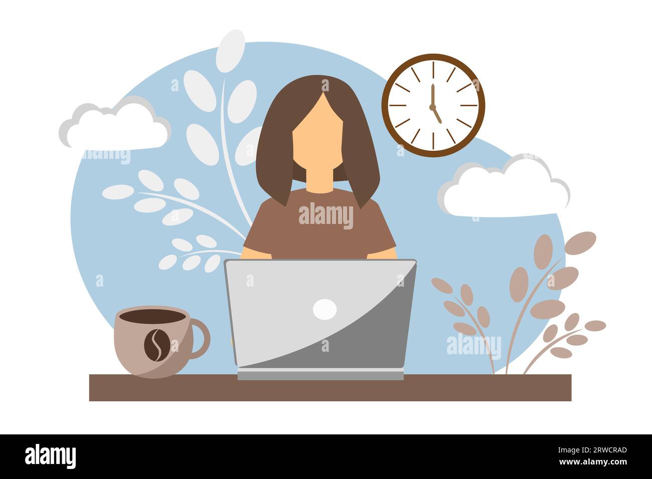 Coffee cup on textured Stock Vector Images - Alamy