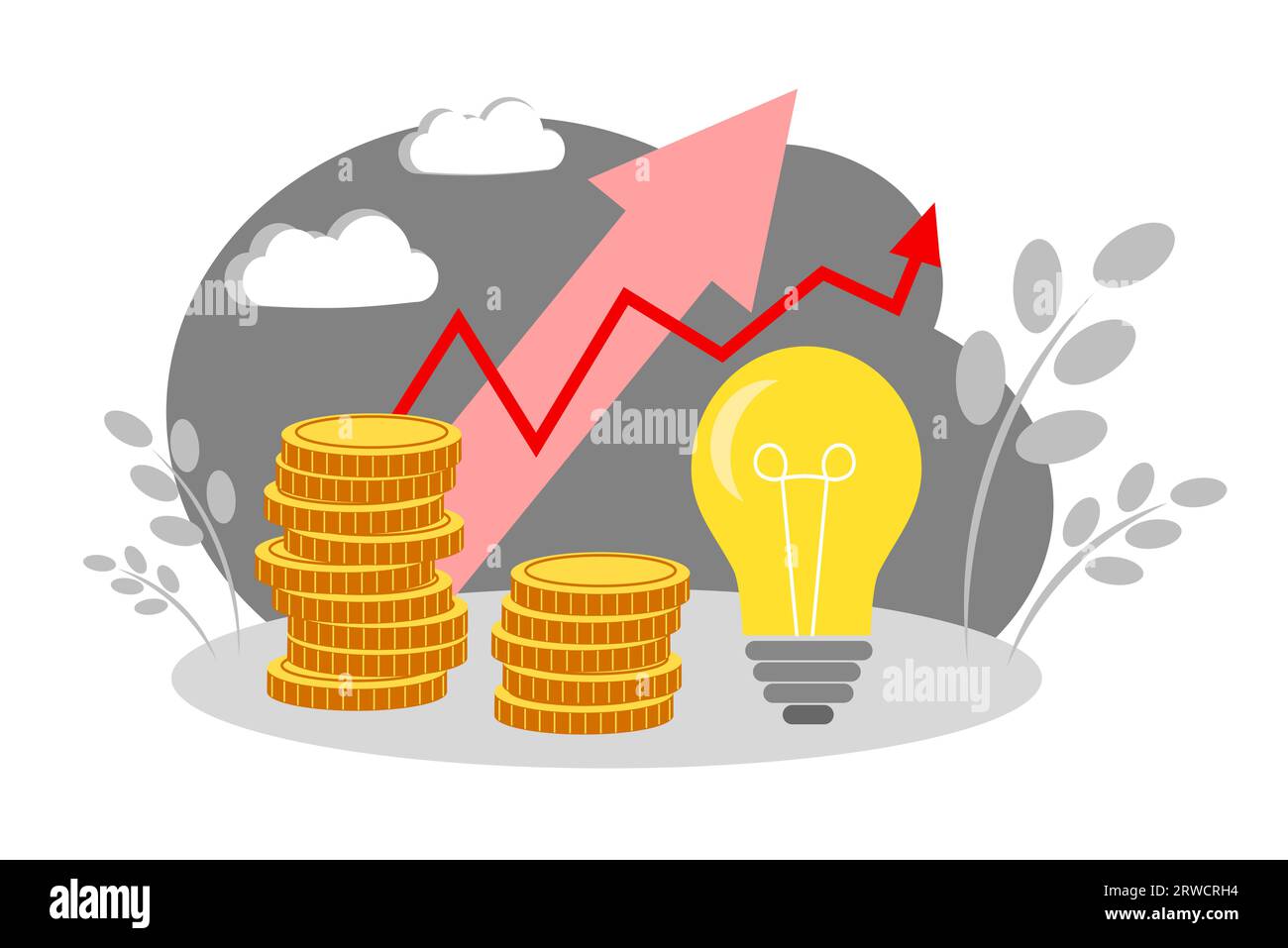 Electricity price increase! Stock Vector Images - Alamy