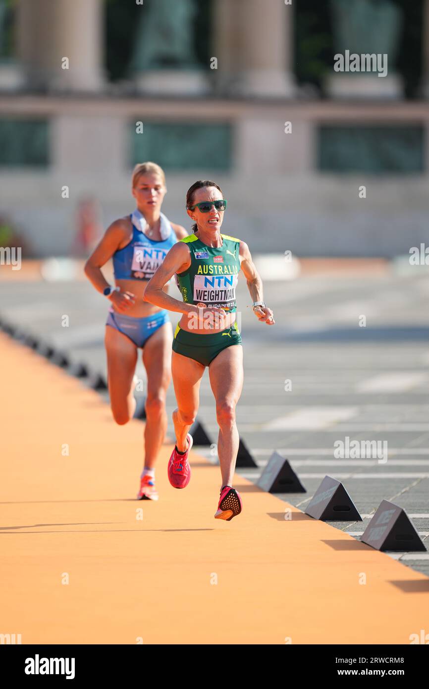 Lisa Jane Weightman participating in the marathon at the World ...