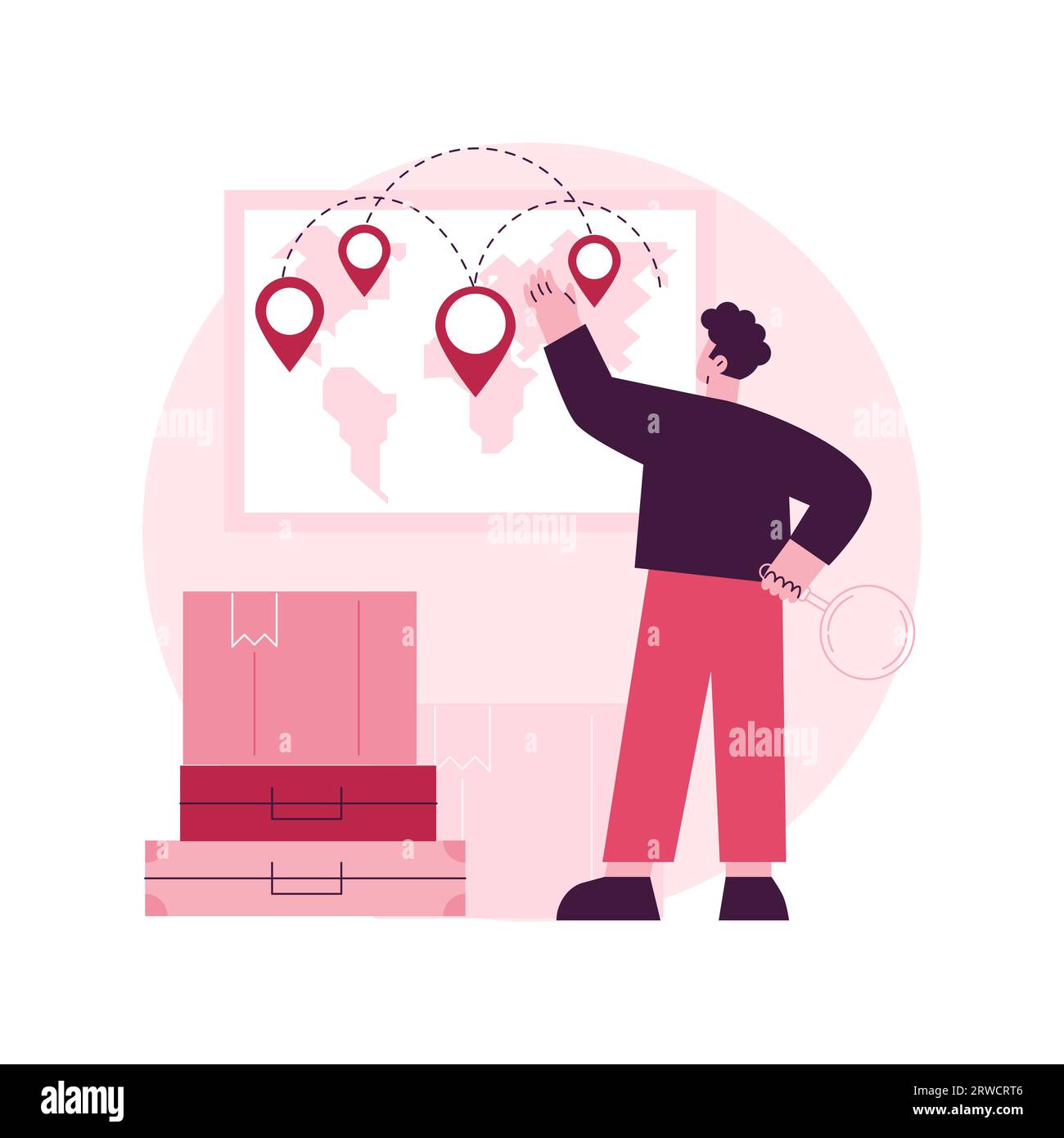 Migratory movement abstract concept vector illustration. Human ...