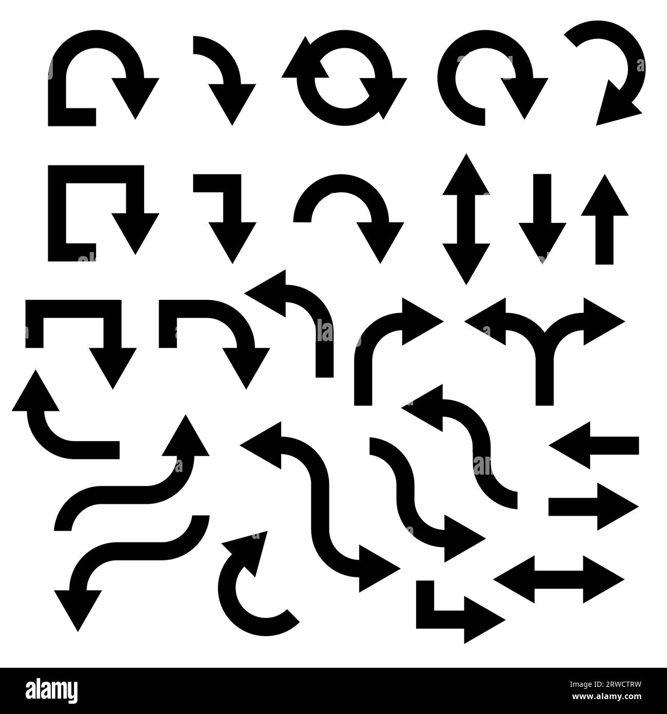 Black vector arrows set collection. Arrows icon in different directions ... Black vector arrows set collection. Arrows icon in different directions ...