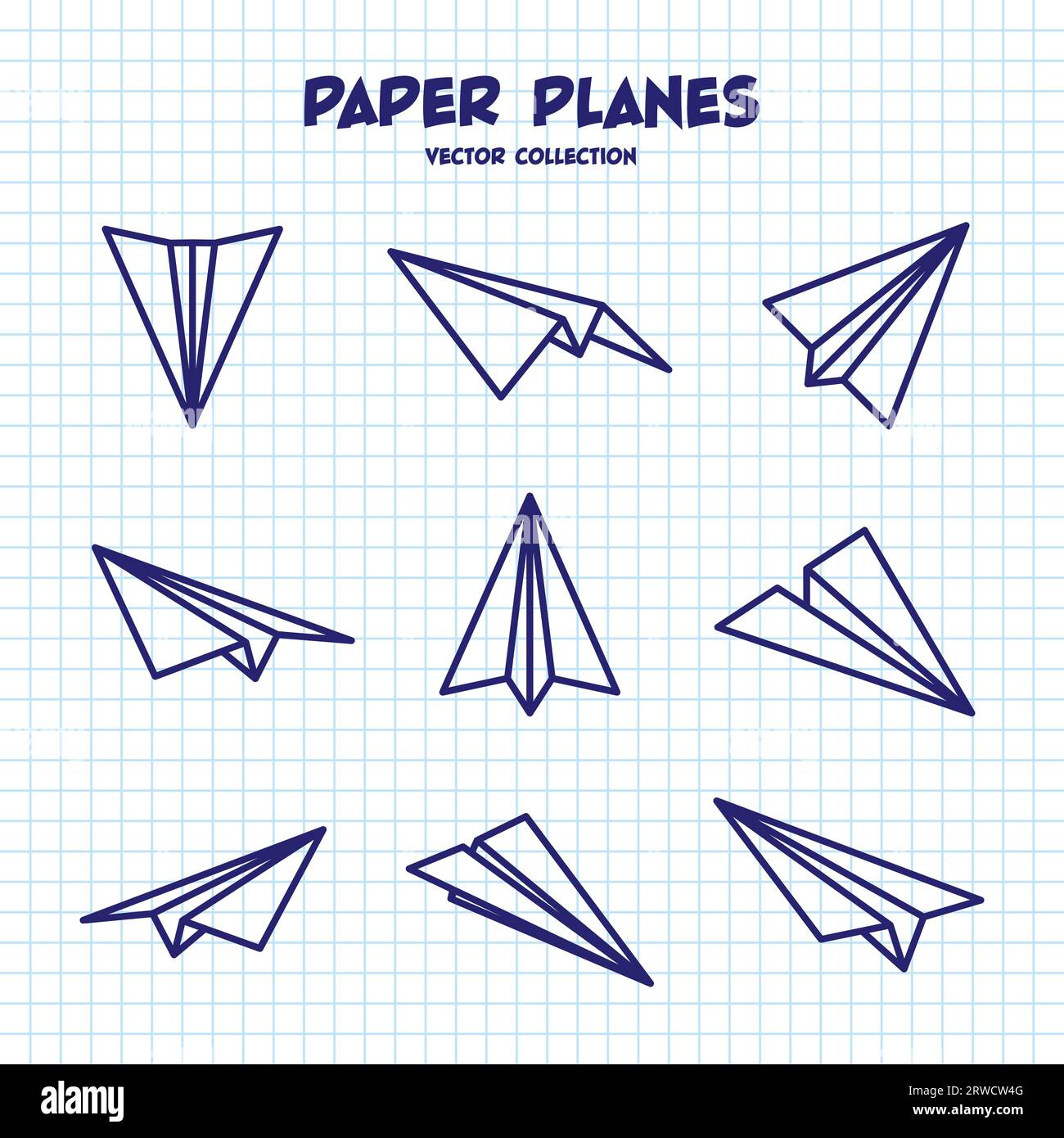 Paper Plane Drawing 2d