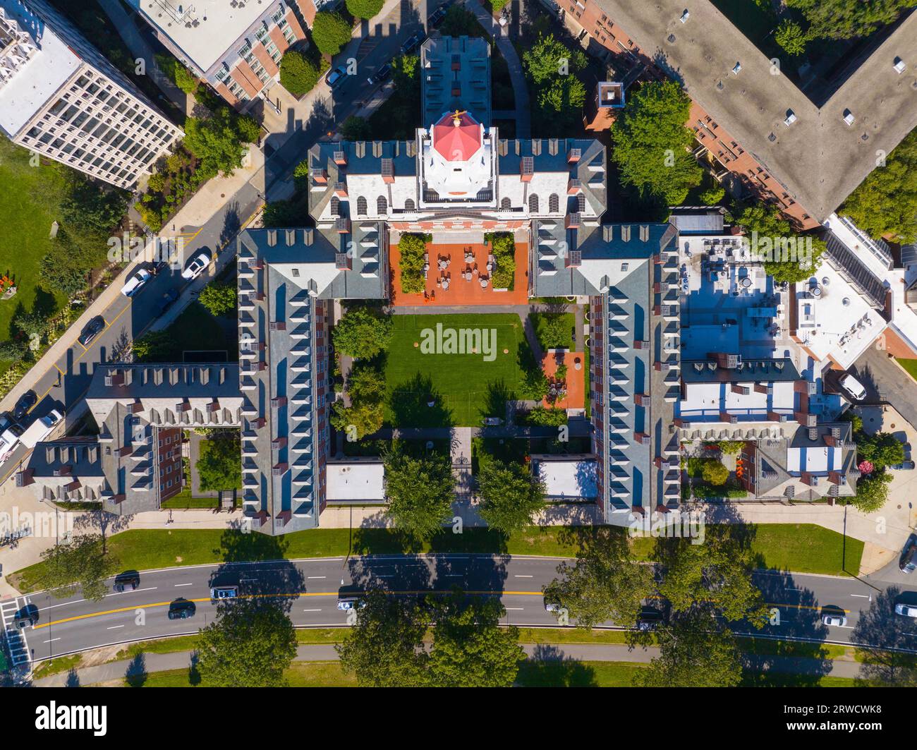 Henry Dunster House of Harvard University aerial view at 945 Memorial ...